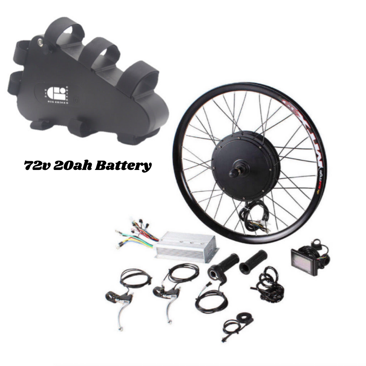 3000w 72v mtx hub motor kit combo – RIG E-BIKES